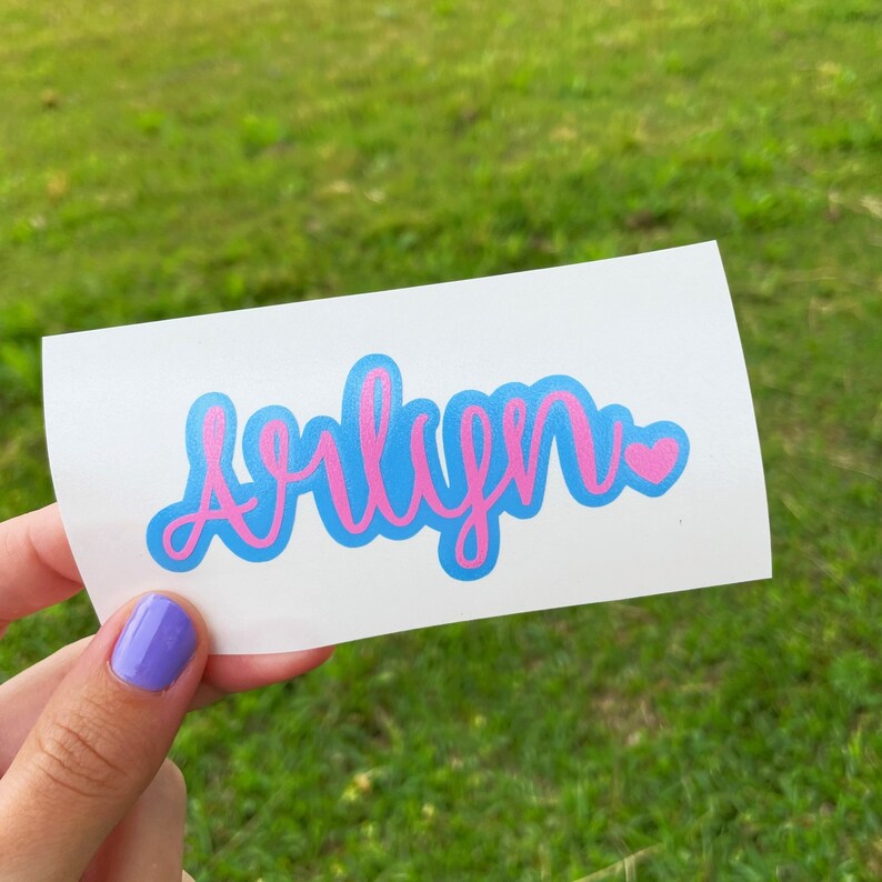 Name Decals Layered Name Decal Vinyl Name Labels Tumbler | Etsy