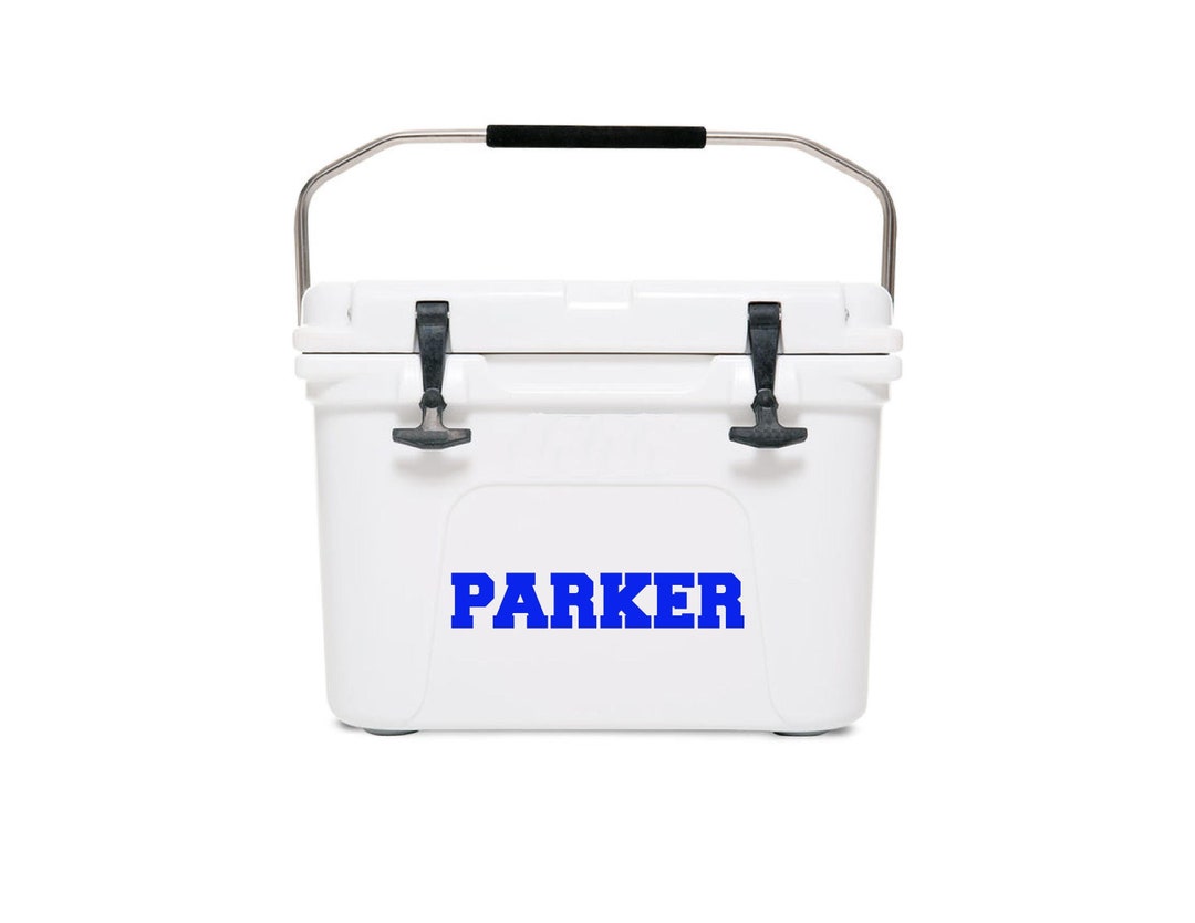 Name Decal, Custom Name Decals, Vinyl Name Decal for Cooler, Waterproof ...