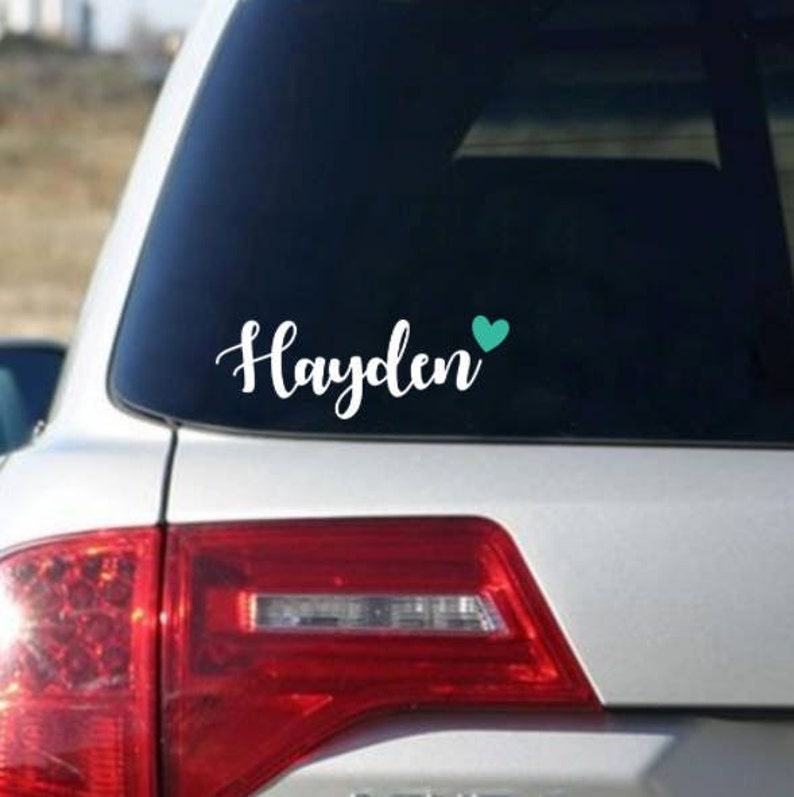 Name Decal Vinyl Name Decal Personalized Name Decal Name - Etsy