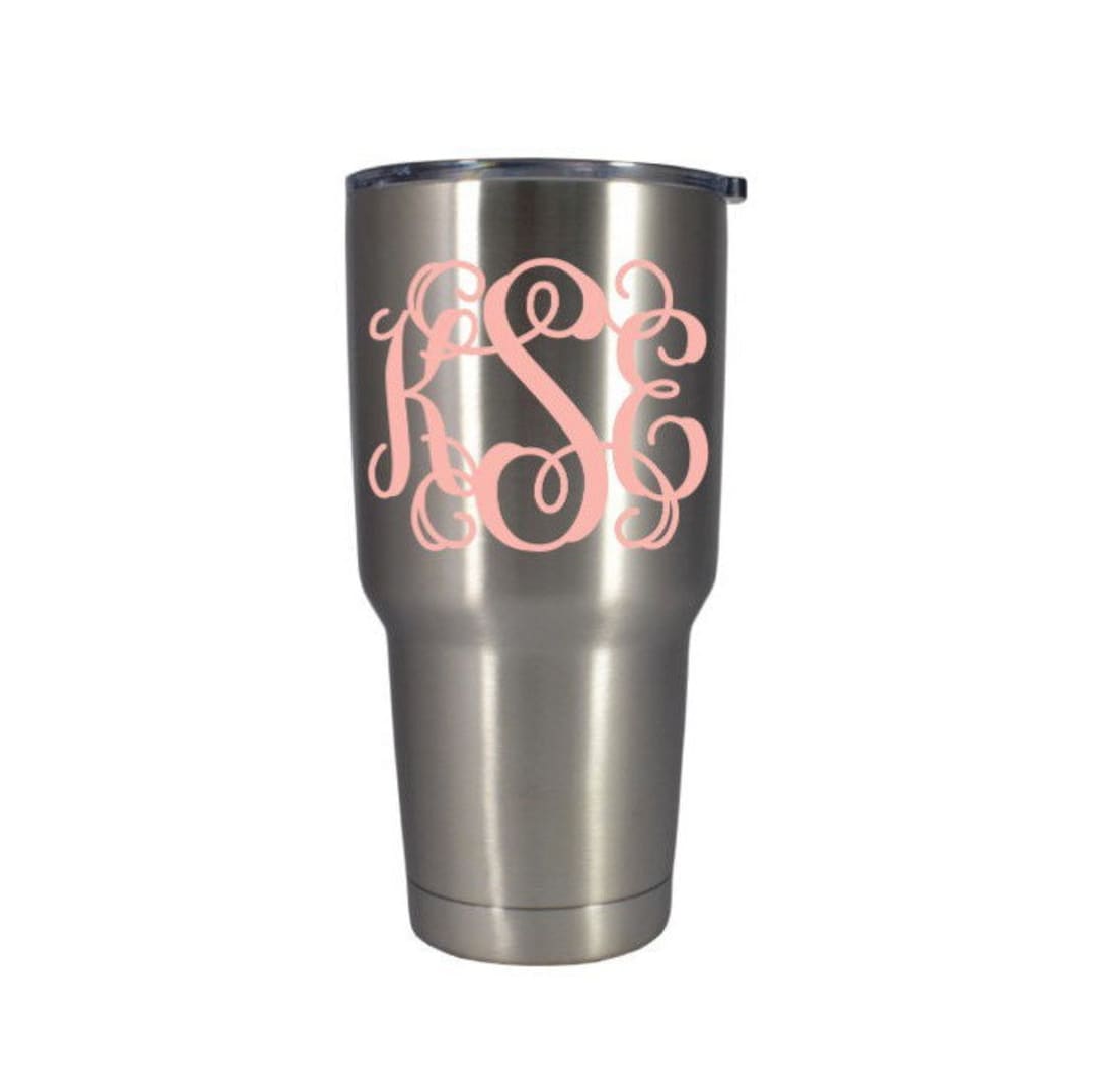 Monogram Decal for Yeti Cup / Personalized Yeti Cup / Yeti Rambler ...