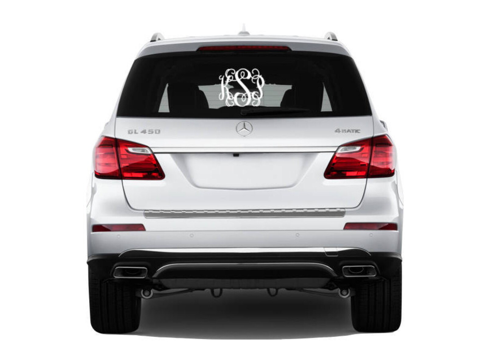 Monogram Car Decal Car Decals for Women Vinyl Decal - Etsy