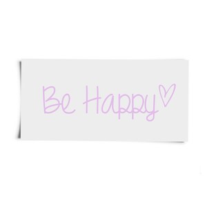 Be Happy Sticker Be Happy Car Decal Laptop Sticker Vinyl | Etsy