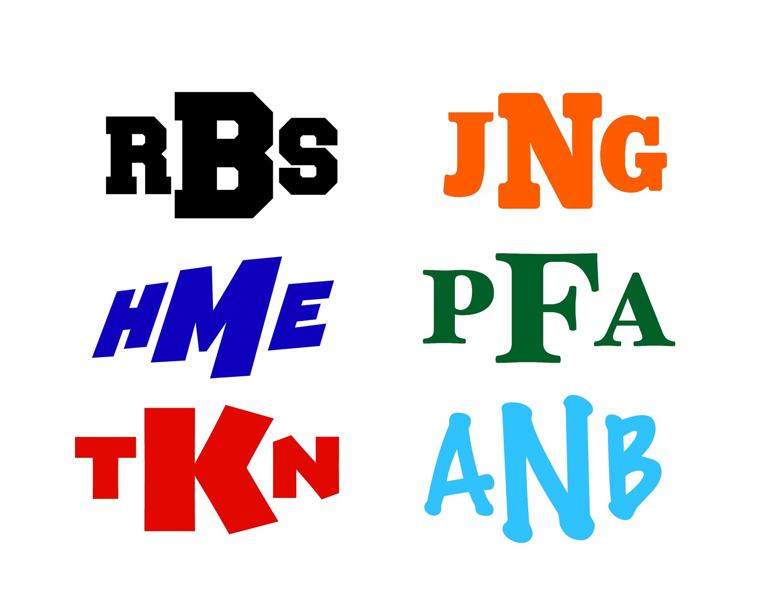 Vinyl Monogram Decal Boy Monogram Masculine Monogram - Etsy