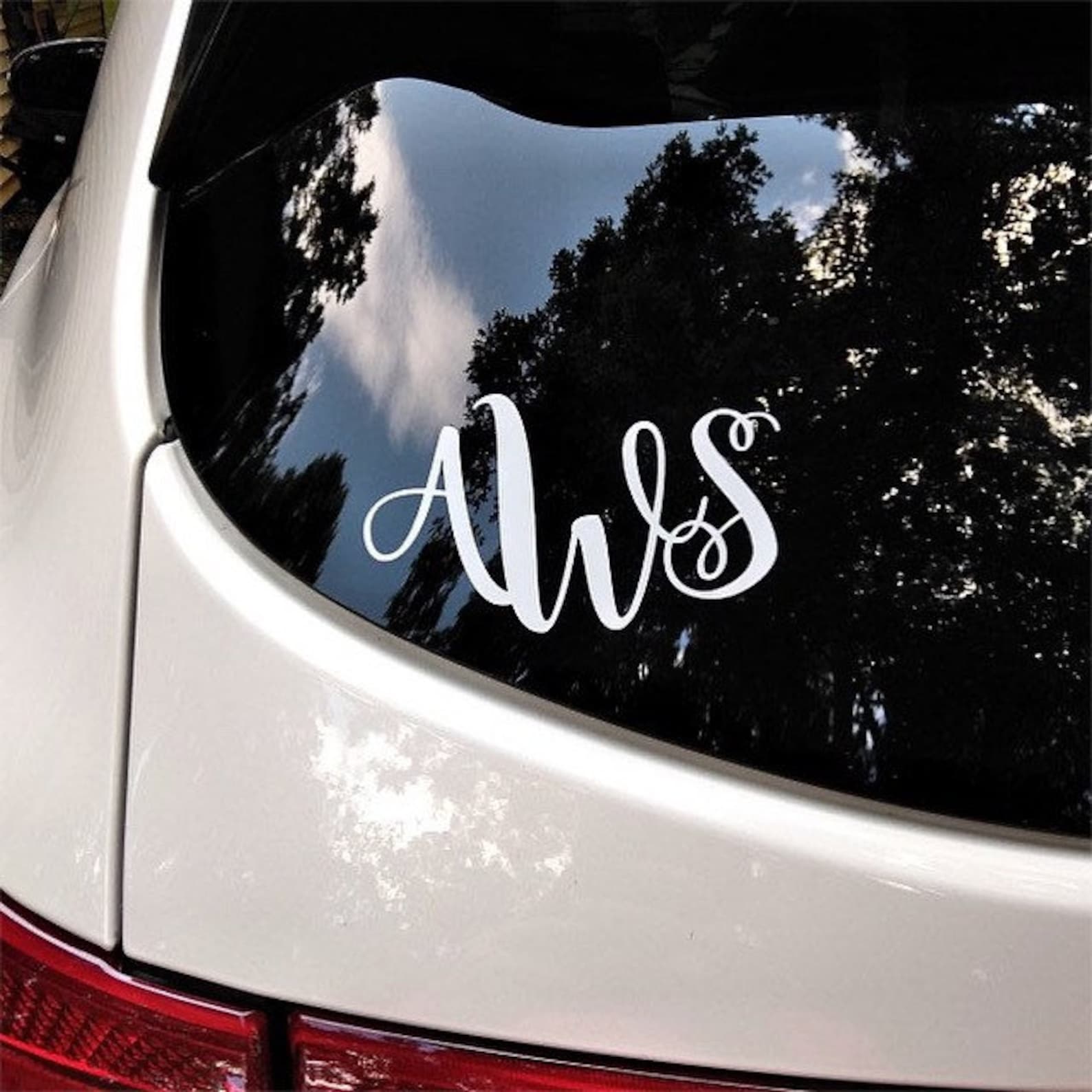 Monogram Decal Vinyl Monogram Sticker Car Decal Monogram - Etsy