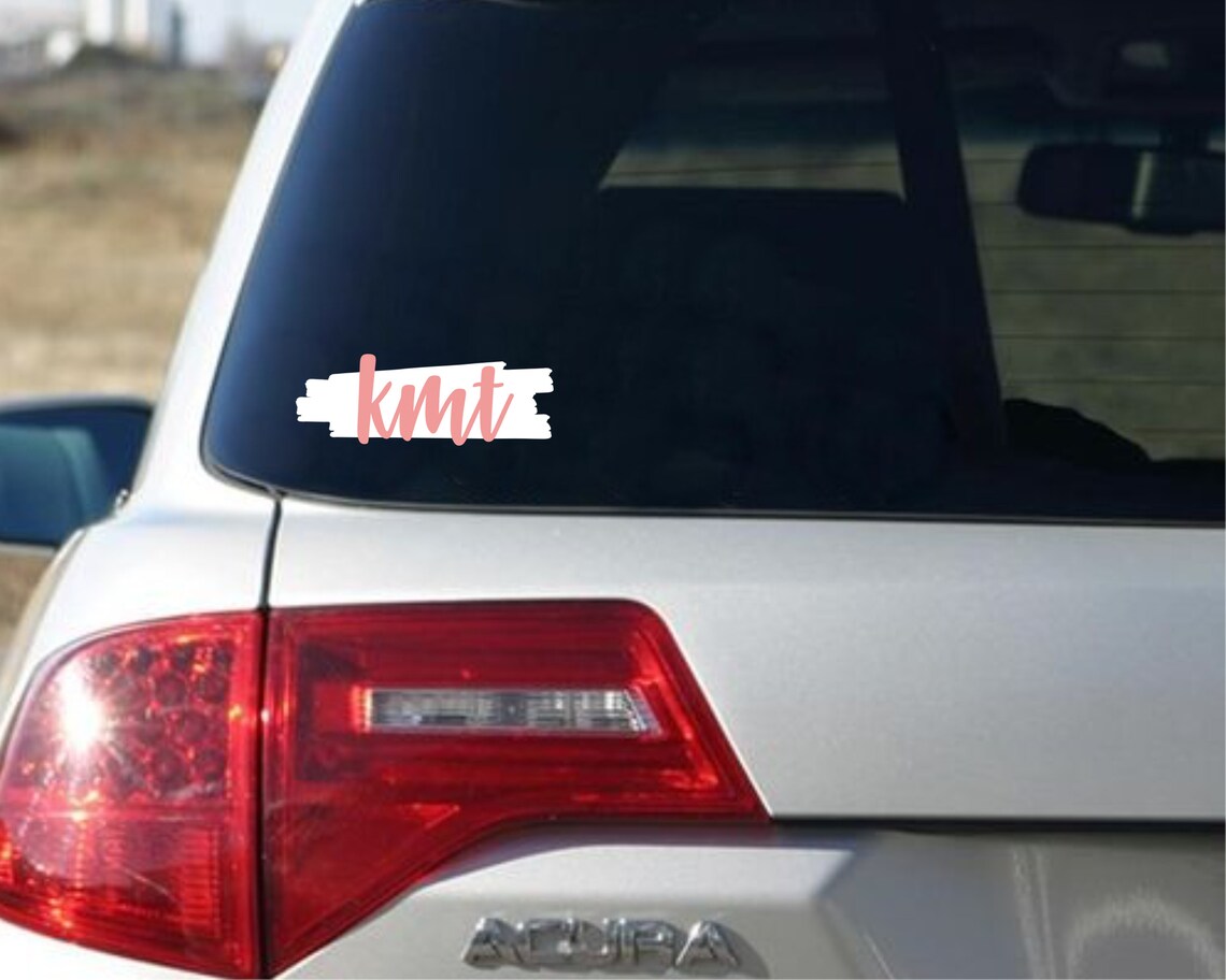 Monogram Decal Monogram Car Decal Monogram for Phone Car - Etsy