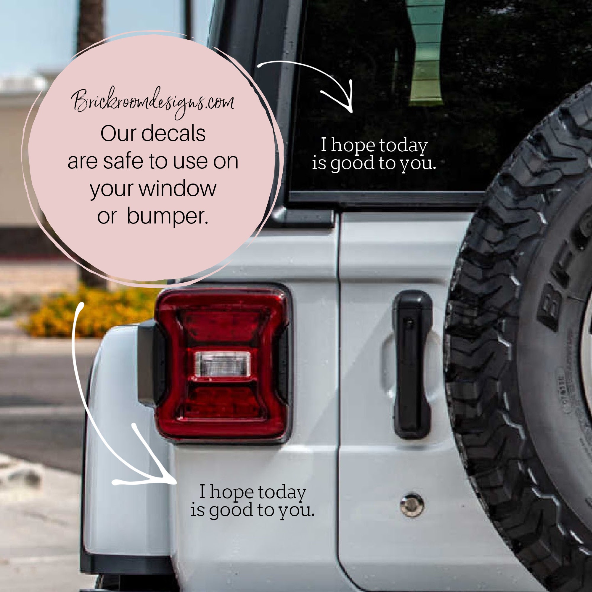 I Hope Today is Good to You Car Decal Vinyl Decal Happy Car | Etsy