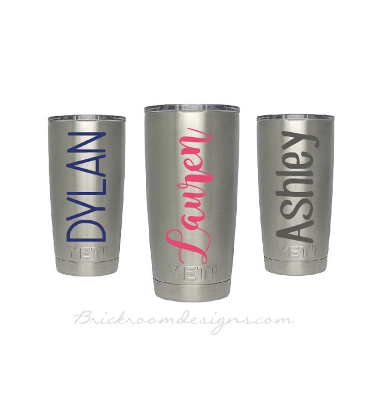 Vinyl Name Decal Name Decal for Yeti Cup Name Label Yeti | Etsy