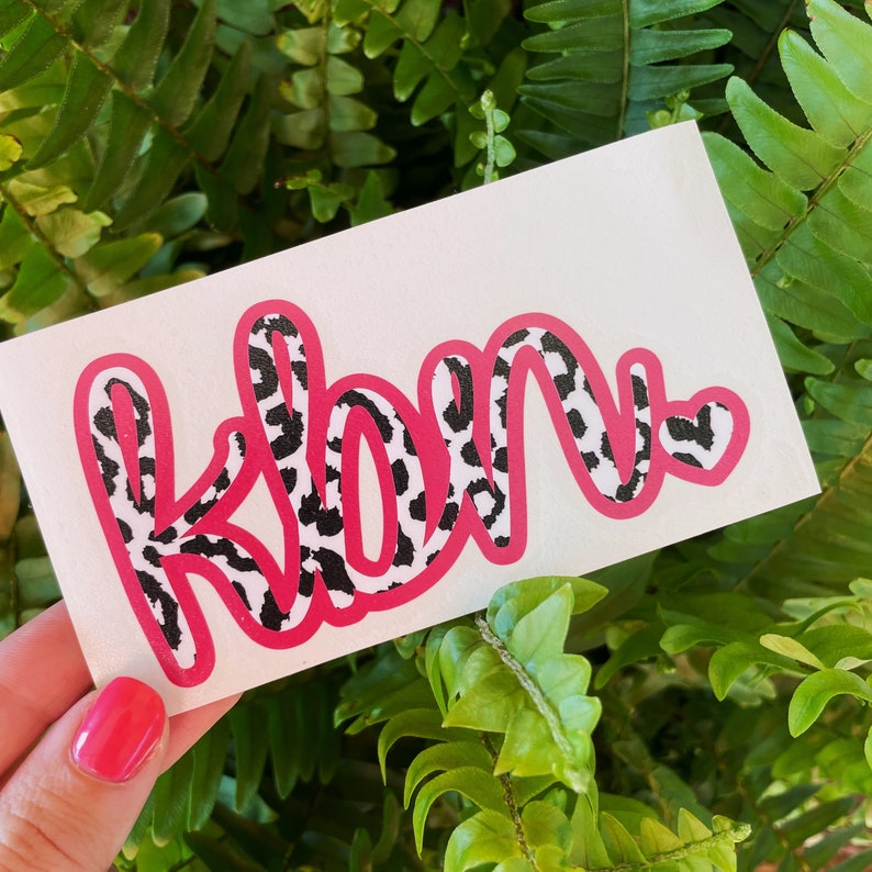 Leopard Print Monogram Monogram Car Decal Monogram for - Etsy