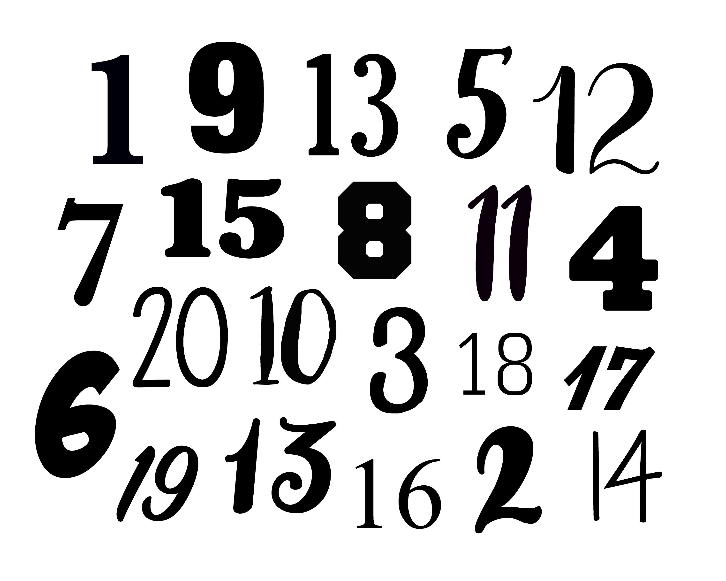 Number Decal, Number Stickers for Door, Any Number Decal, Mailbox ...