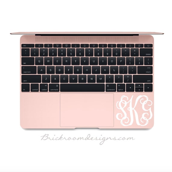 Vinyl Monogram Decal Sticker for Laptop Vinyl Monogram Decal | Etsy