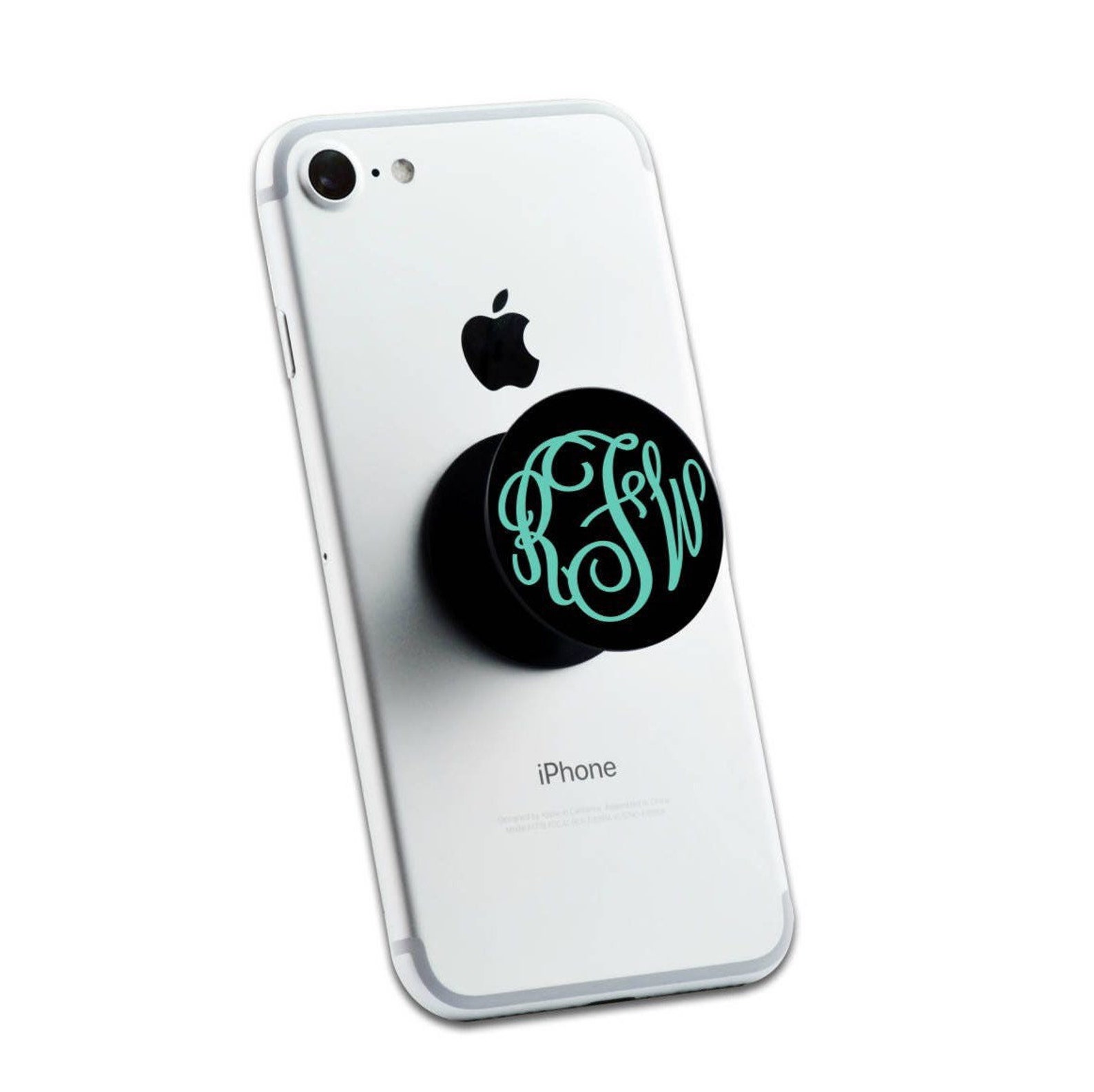Phone Stand Monogram - Monogram Decal - Phone Grip Monogram - Vinyl ...
