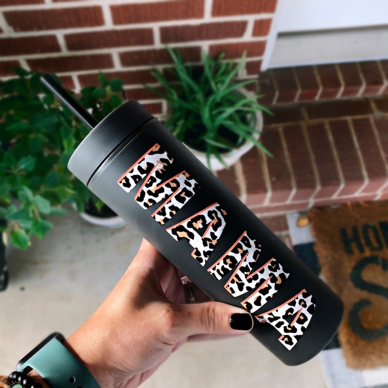 Mama Decal for Tumbler Leopard Mama Decal Mama Sticker - Etsy