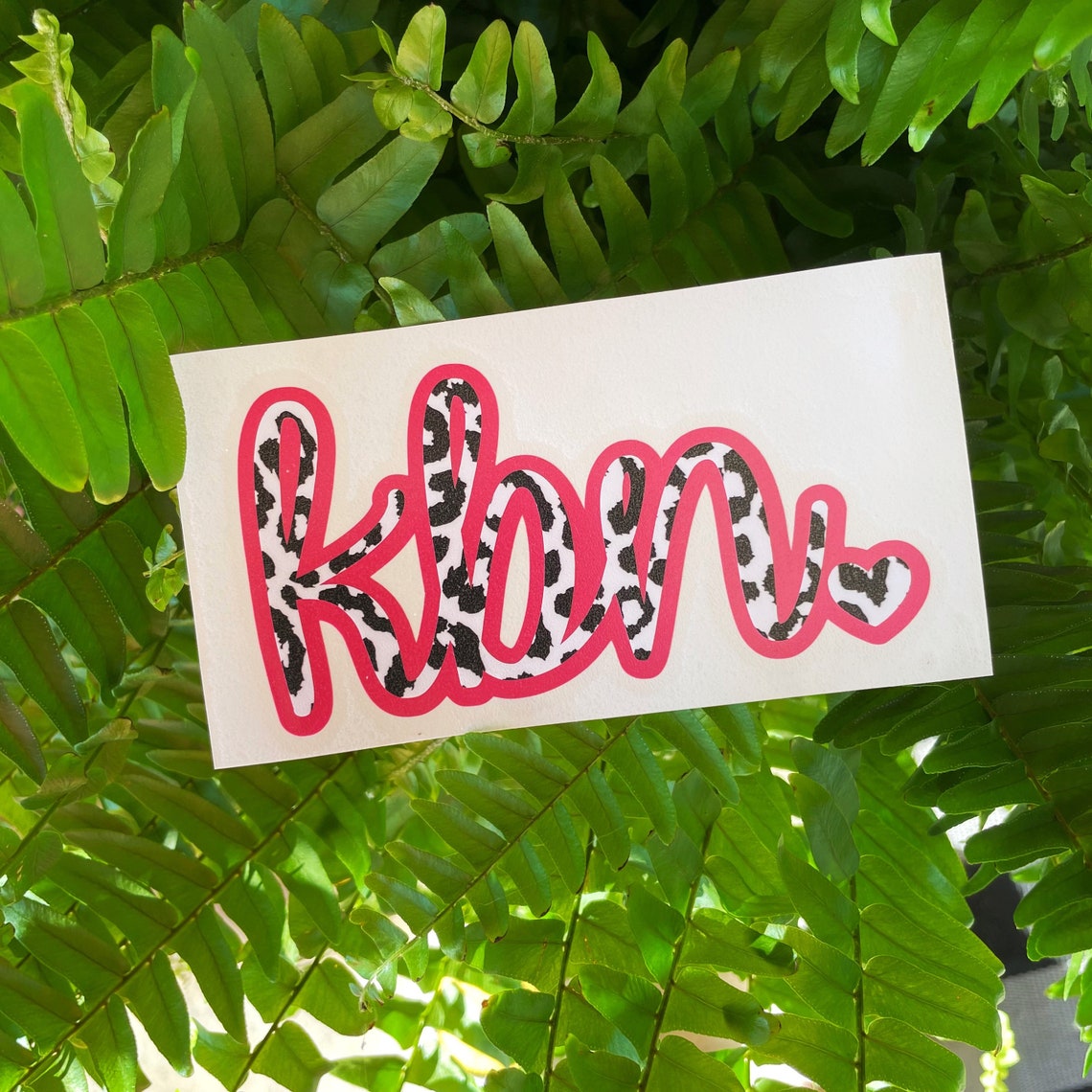 Leopard Print Monogram, Monogram Car Decal, Monogram for Phone, Laptop ...