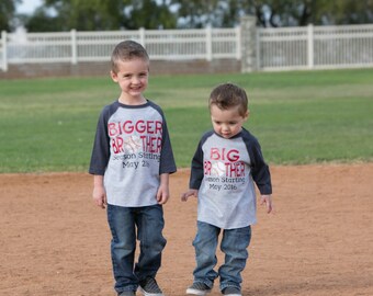 Promoted To Big Brother & Biggest Brother shirts pregnancy | Etsy