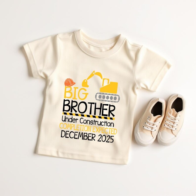 Big Brother Under Construction Shirt, Christmas Present for Boys ...