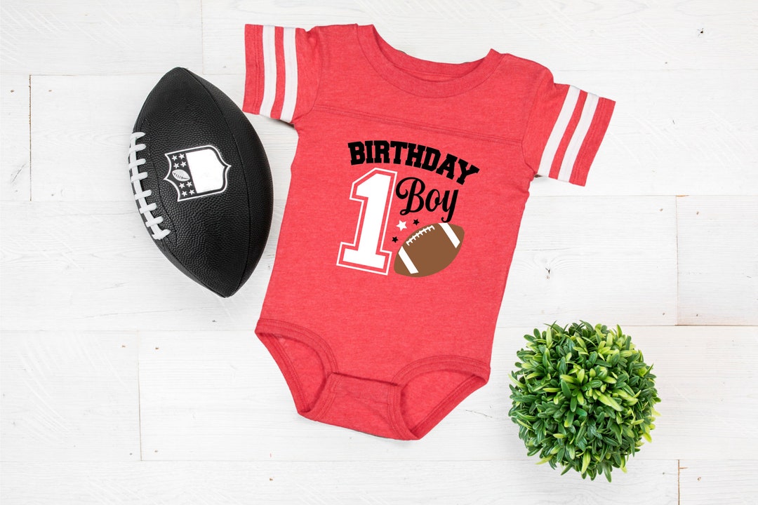 1st Birthday Football Shirt, First Year Gift, First Down, Football Cake ...