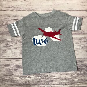 2nd Birthday Airplane Shirt: Two Fly Aviation Party Tee - Etsy
