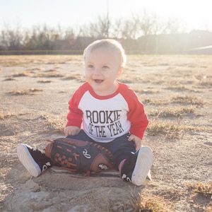 Rookie of the Year Baseball Baby Shirt: Custom 1st Birthday Outfit - Etsy
