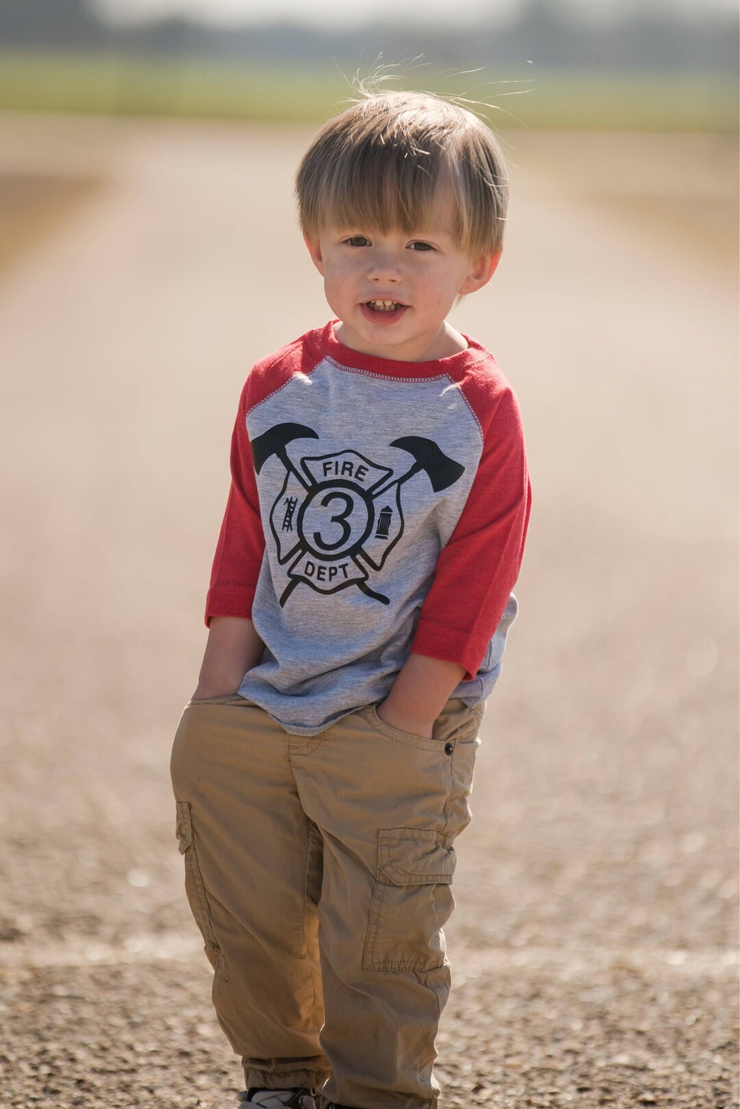 Fireman 3rd Birthday Shirt | Fire Truck Party Tee for Boys ...