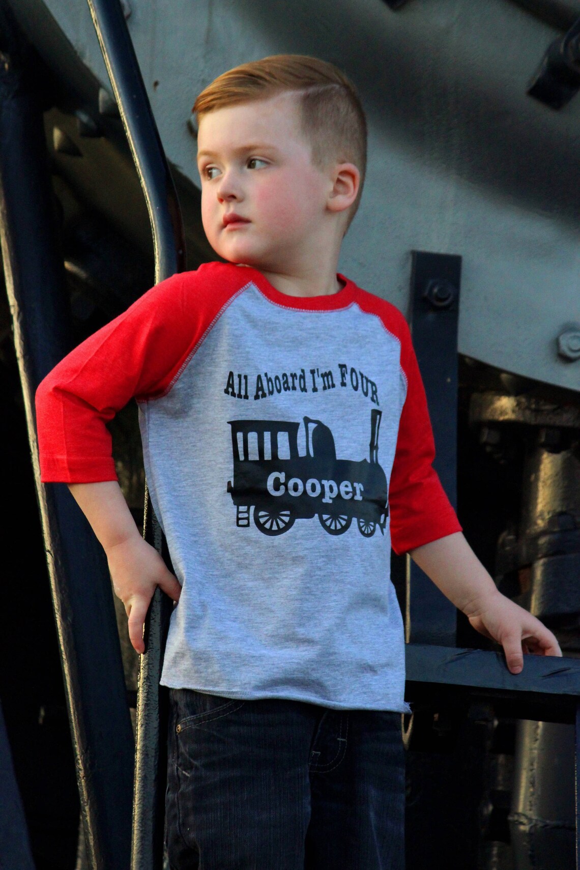 4th Birthday Train Shirt: Personalized Toddler Party Tee - Etsy