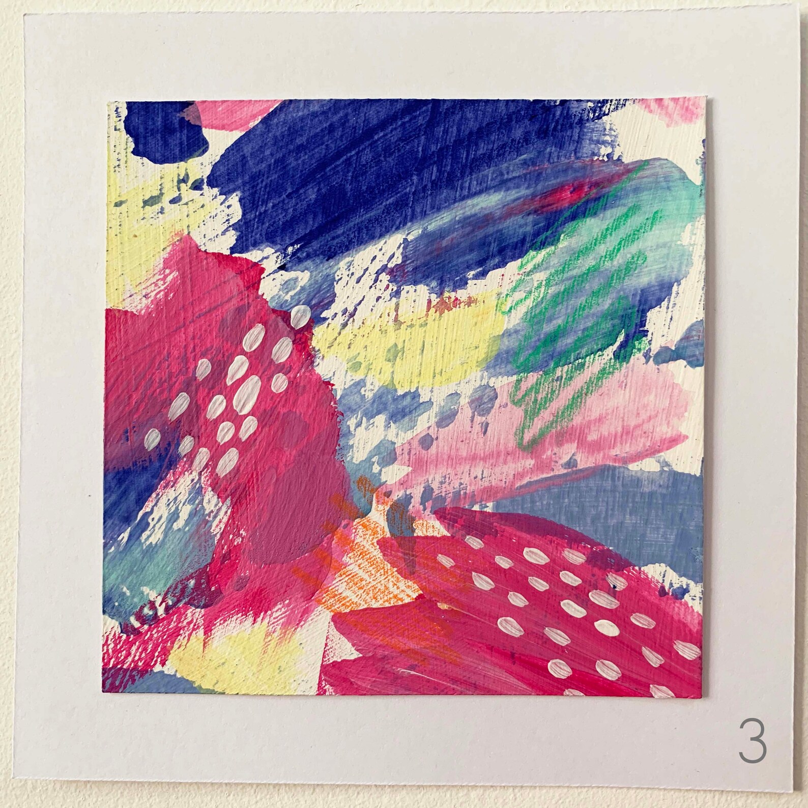 Painted 4 Squares Original art Original artwork | Etsy