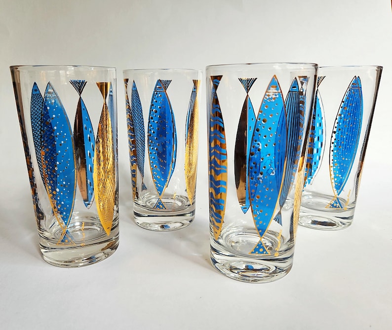 Fred Press Vintage Fish Glasses - Etsy