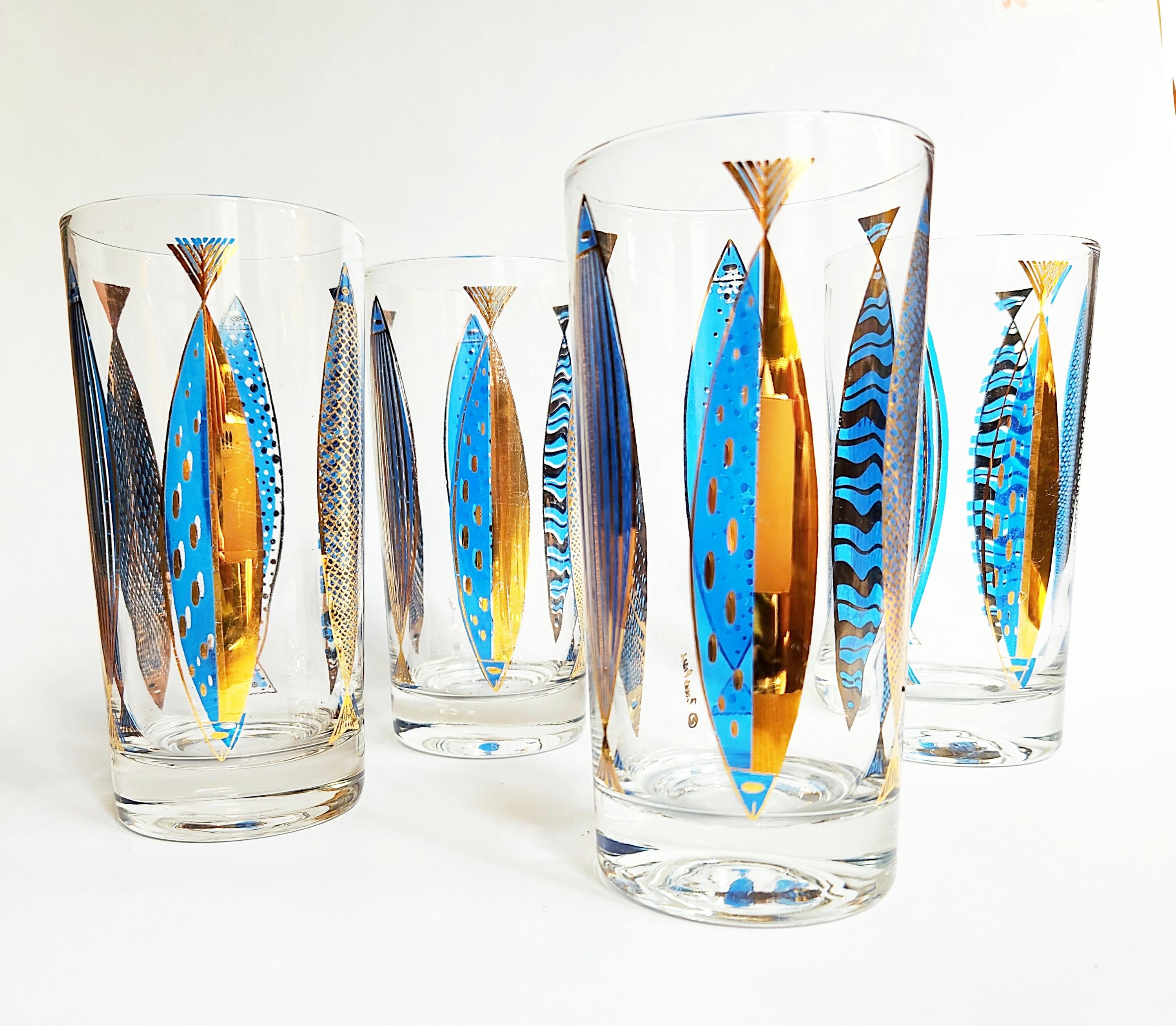 Fred Press Vintage Fish Glasses - Etsy