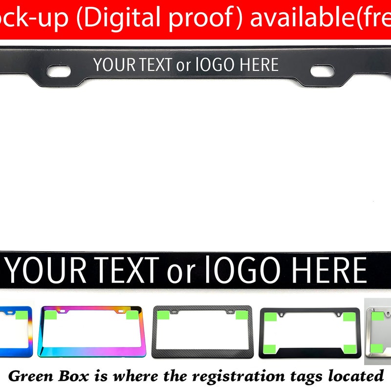 Custom License Plate Frame - Etsy
