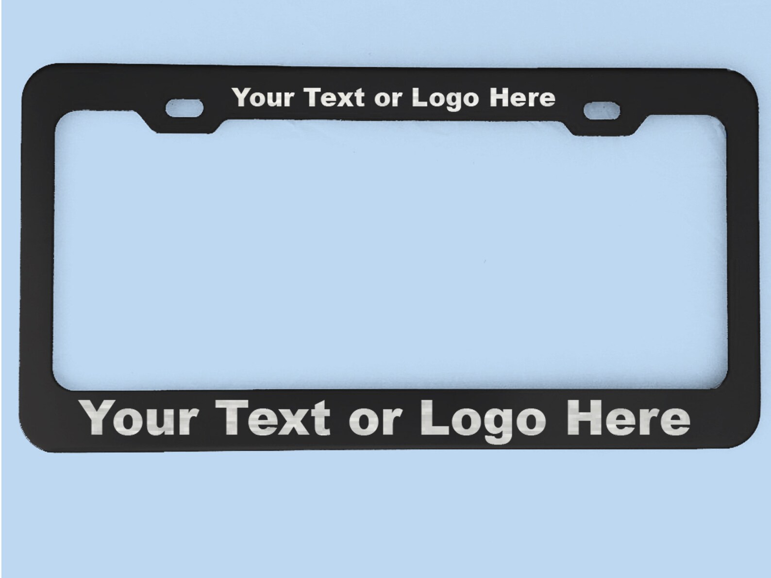 Custom License Plate Frame Laser Engraved on High Quality Anodized ...