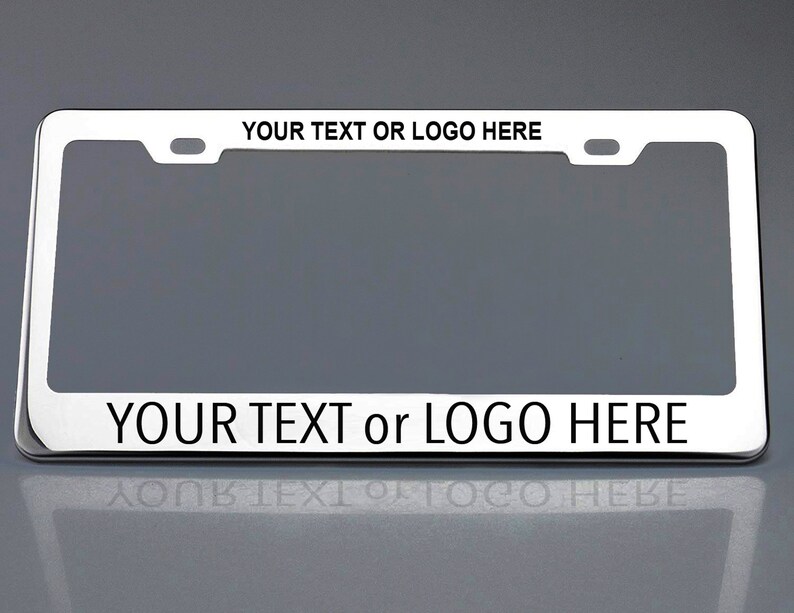Personalize License Plate Frame Laser Engraved on High Quality - Etsy