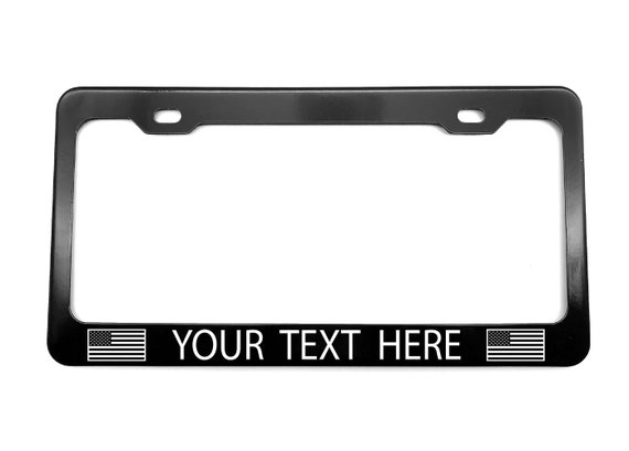 Personalize License Plate Frame Laser Engraved on High Quality | Etsy
