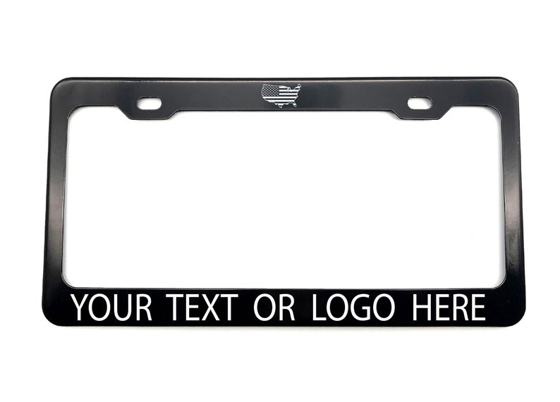 Custom License Plate Frame Laser Engraved on High Quality | Etsy