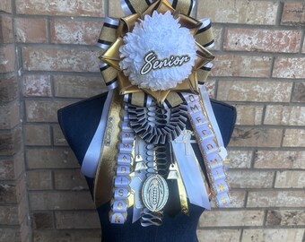 Custom Full Size Garter Mum, Homecoming Mum Garter; SENIOR HOMECOMING ...