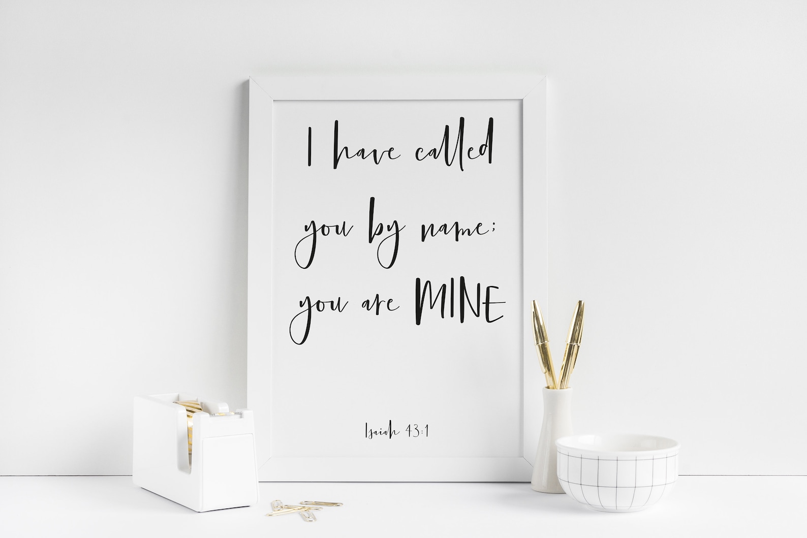 I Have Called You by Name You Are Mine Isaiah 43:1 - Etsy UK