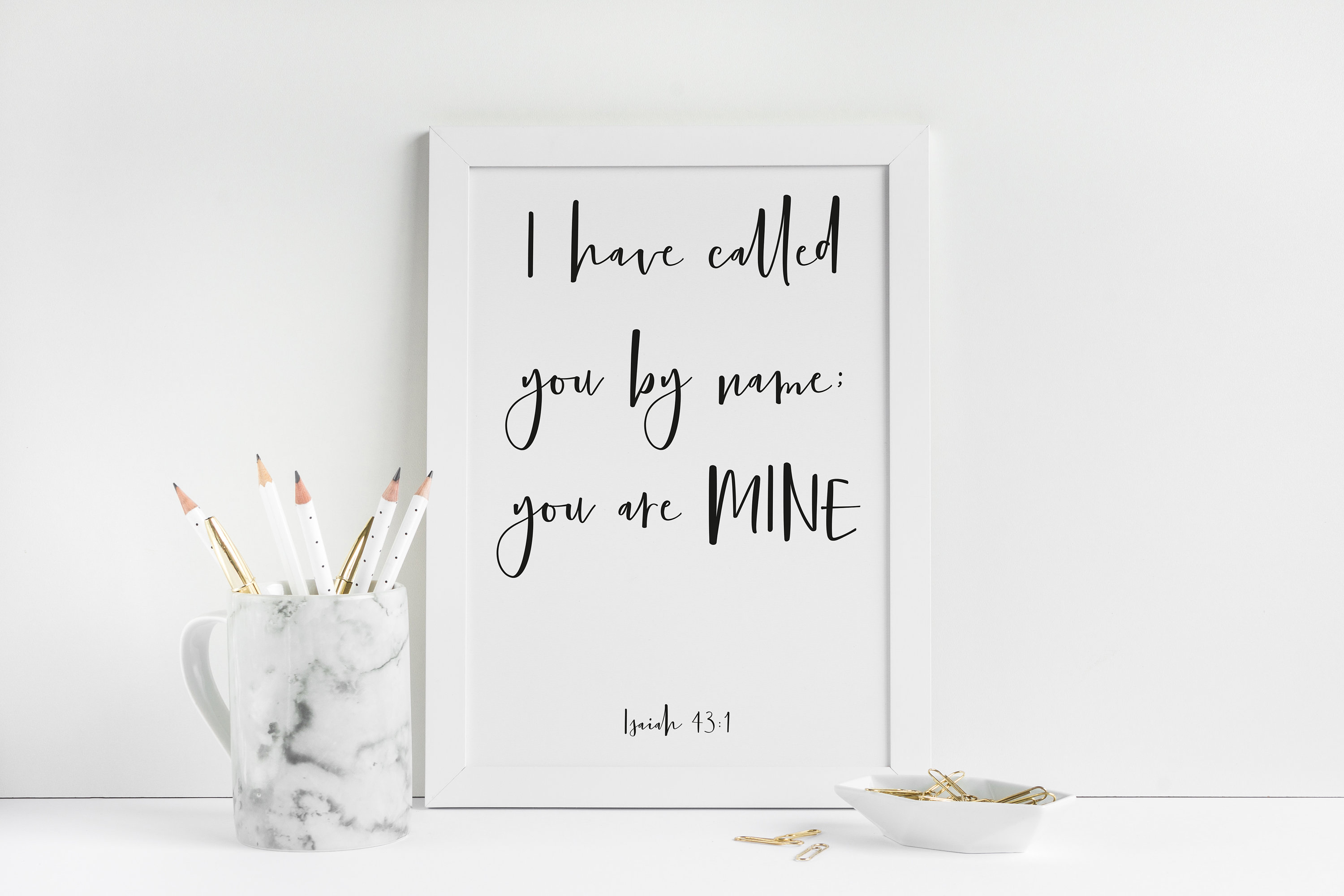 I Have Called You by Name You Are Mine Isaiah 43:1 - Etsy UK