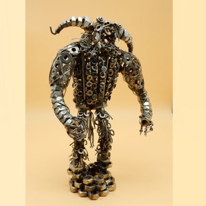 Monster Caos Metal Sculpture Horror Mythology Devil Horrendous Scrap ...