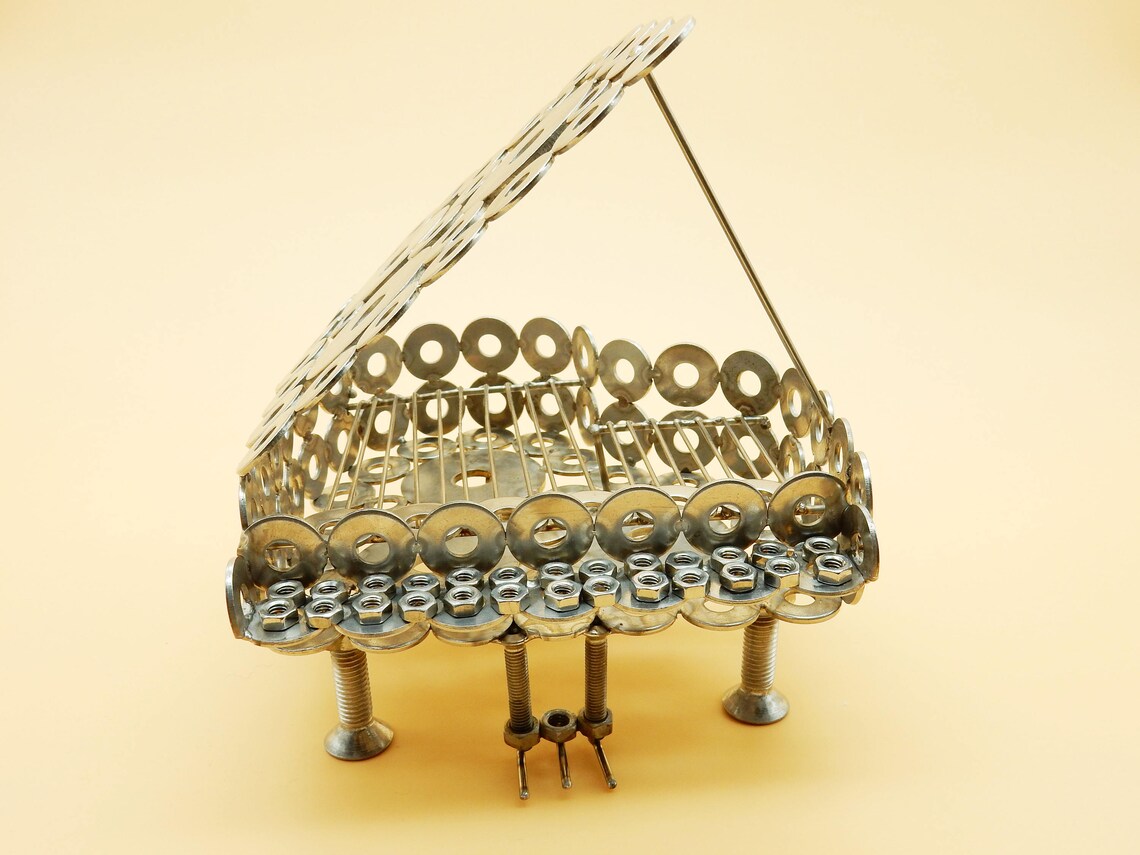 Piano Piano Piano Pianist Steel Sculpture Sculpture Pianist | Etsy