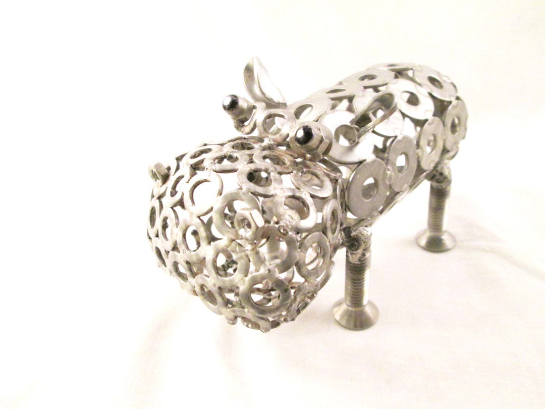Hippo Fantasy Sculpture Steel Gift Christmas Hippo Steel Sculpture ...