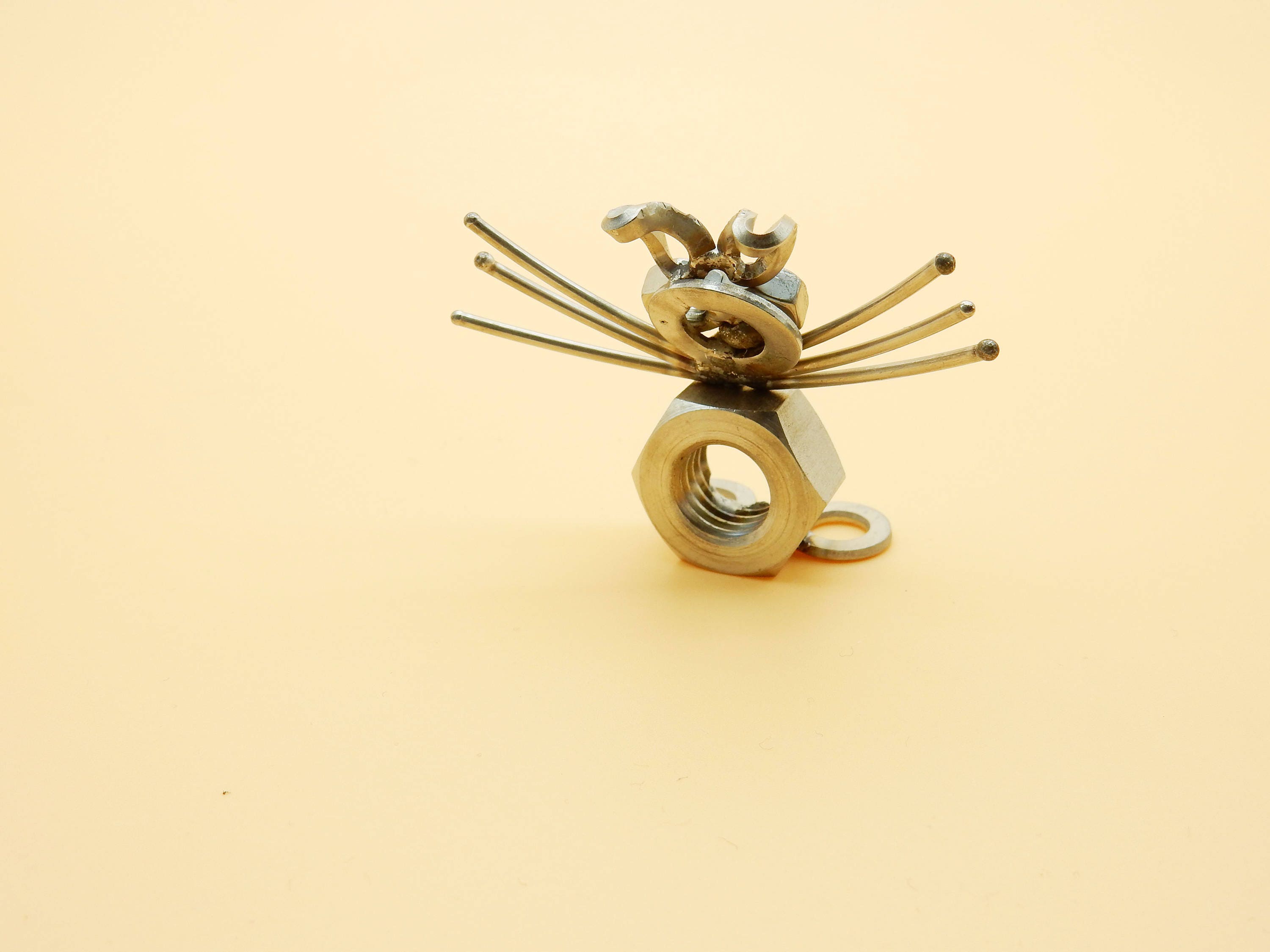 Cat-kitten Metal Sculpture Scrap Metals Metal Art Metal - Etsy UK