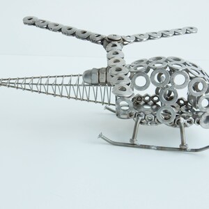 Helicopter Metal Sculpture Metal Art Metal Sculpture Art | Etsy