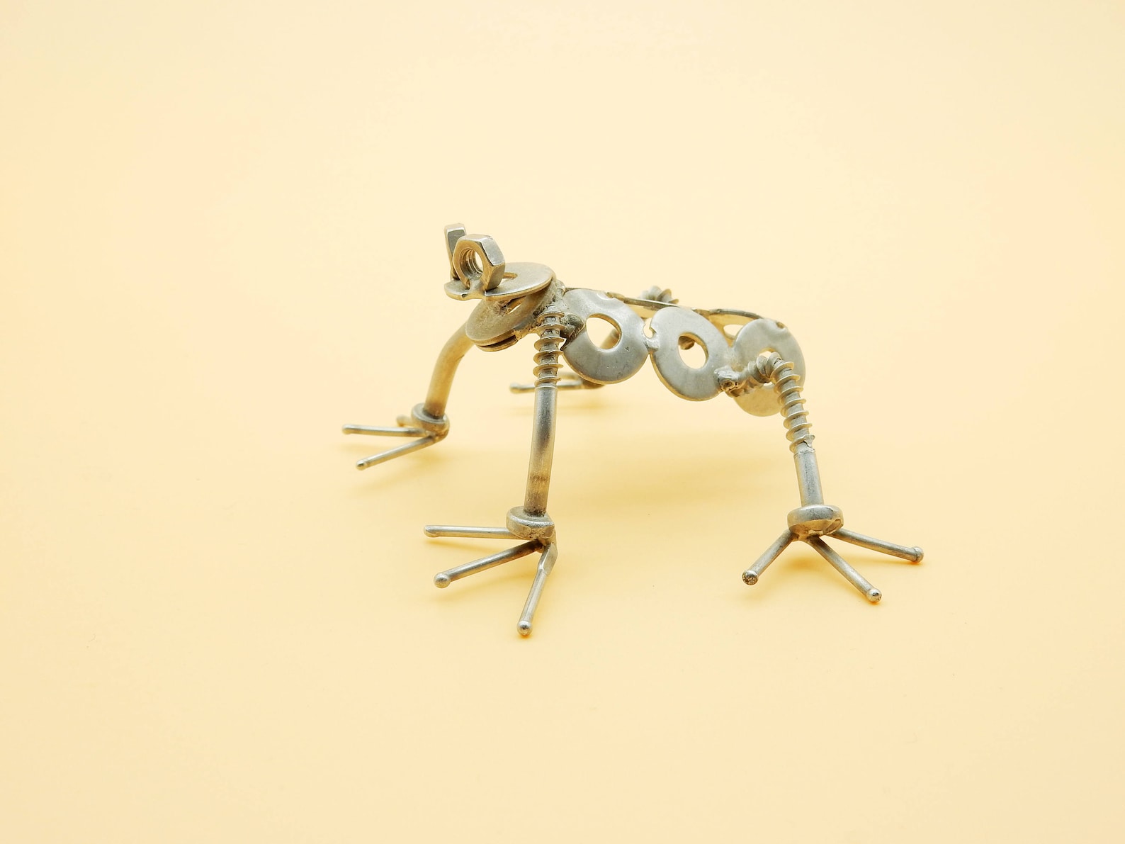 Steel Frog Sculpture Metal Art Metal Recycling Recycled | Etsy