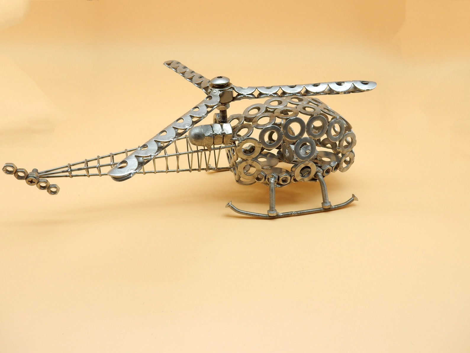 Helicopter Metal Sculpture Metal Art Metal Sculpture Art - Etsy