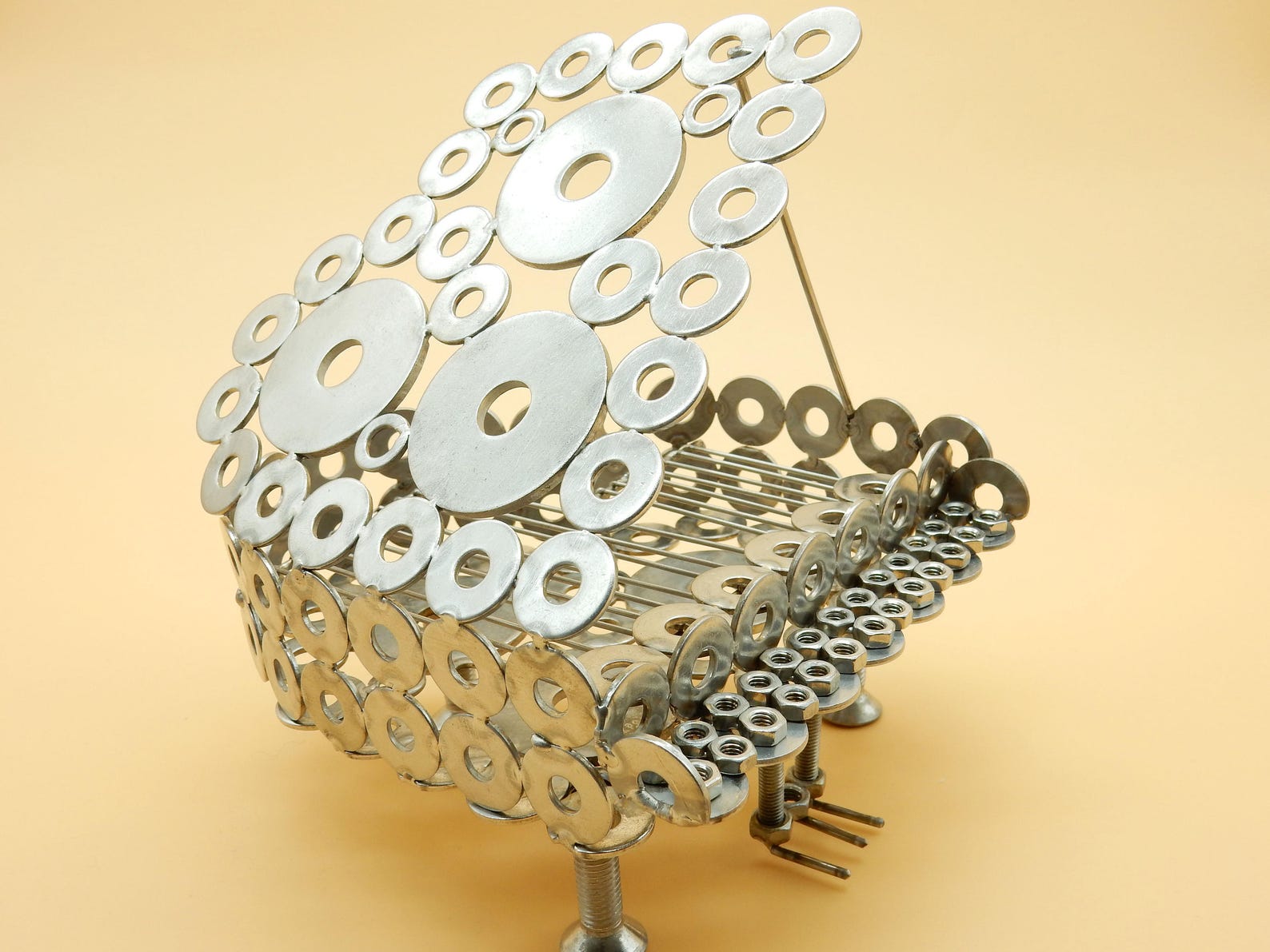 Piano Piano Piano Pianist Steel Sculpture Sculpture Pianist | Etsy