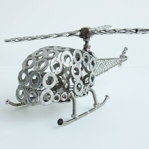 Helicopter Metal Sculpture Metal Art Metal Sculpture Art | Etsy