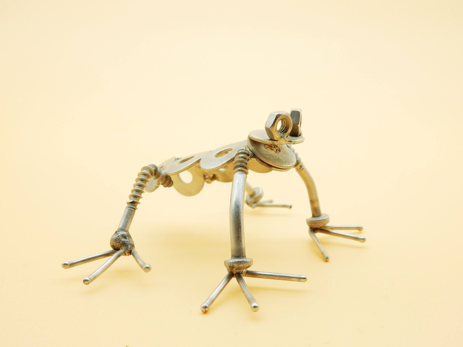 Steel Frog Sculpture Metal Art Metal Recycling Recycled | Etsy