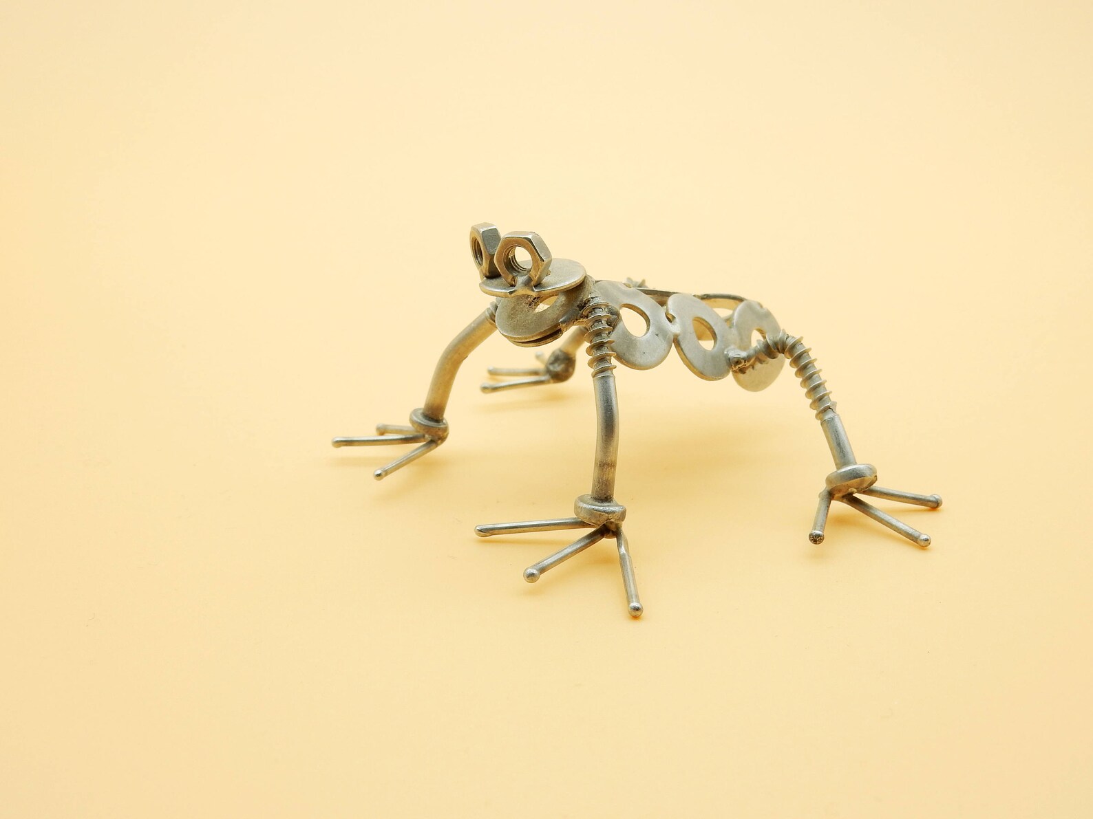 Steel Frog Sculpture Metal Art Metal Recycling Recycled | Etsy