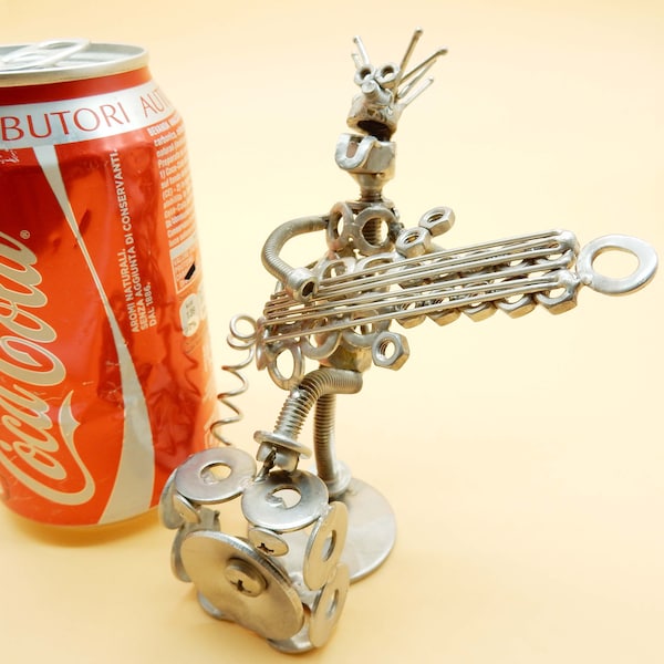 Scrap Metal Guitar Player Art - Etsy