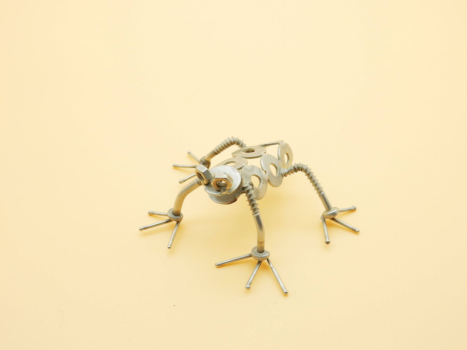 Steel Frog Sculpture Metal Art Metal Recycling Recycled | Etsy