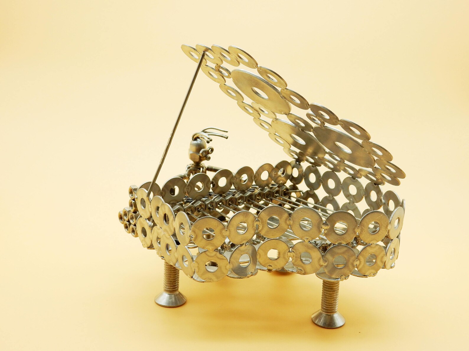 Piano Piano Piano Pianist Steel Sculpture Sculpture Pianist - Etsy