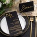 Luxury Gold Foil Menu Card With 3D Customized Name Tag - Etsy